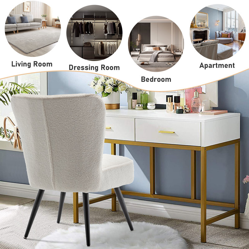 Wade Logan® Ava-Skye Upholstered Side Chair & Reviews | Wayfair